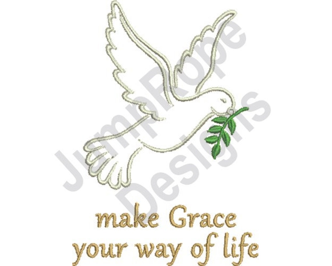 Grace Dove Machine Embroidery Design - Etsy