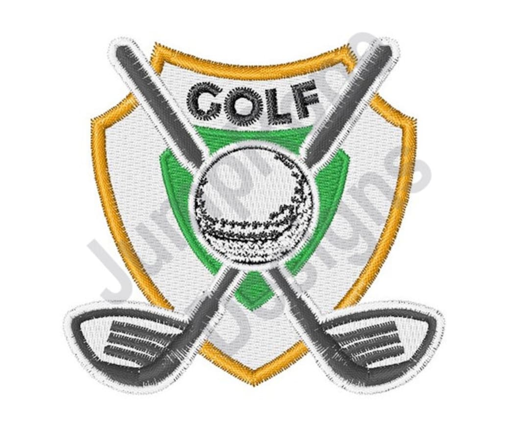 Golf Crest - Machine Embroidery Design - Etsy