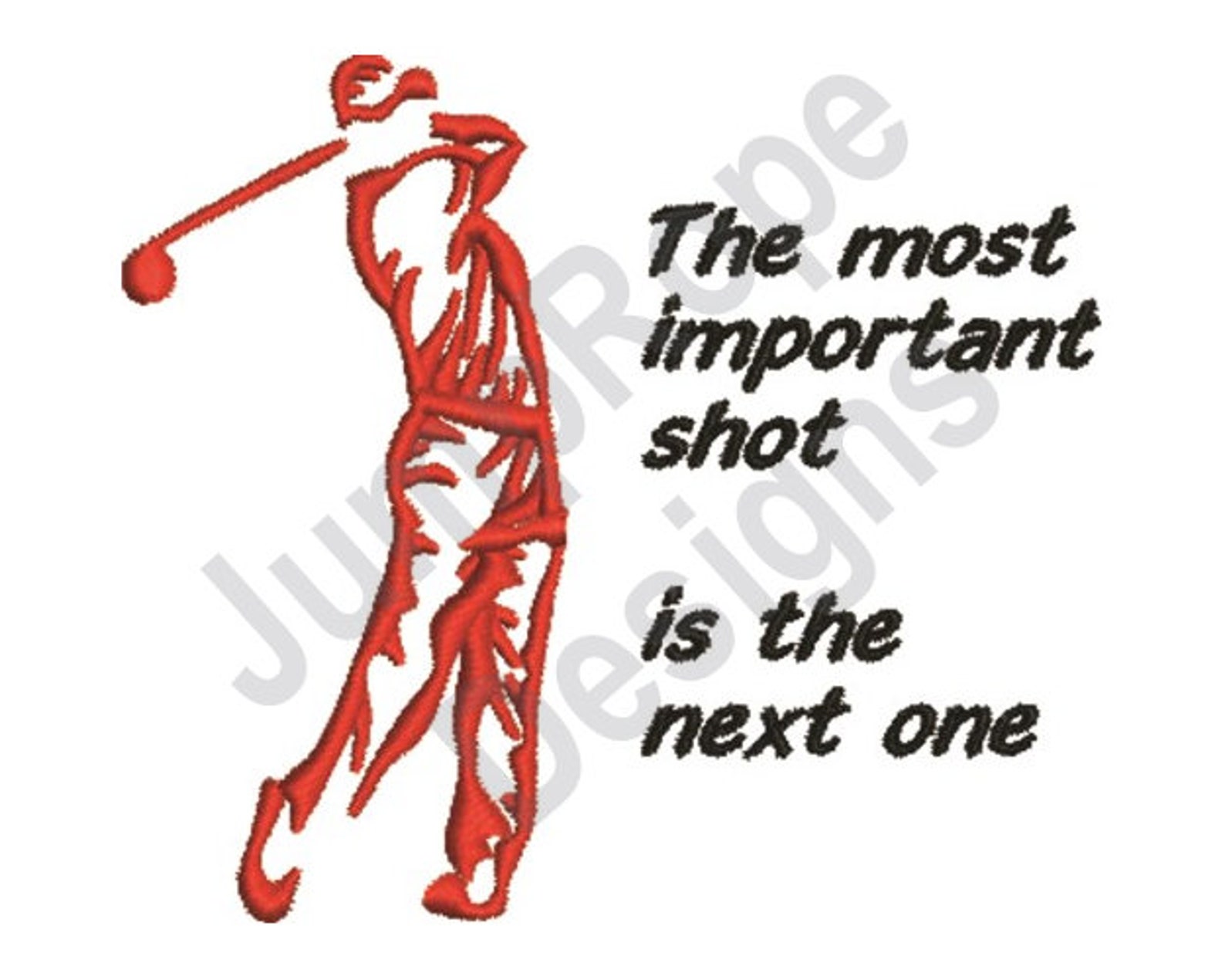 Golfer 3B - Machine Embroidery Design - Etsy
