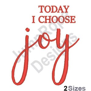 Choose Joy Machine Embroidery Design 2 Sizes - Etsy
