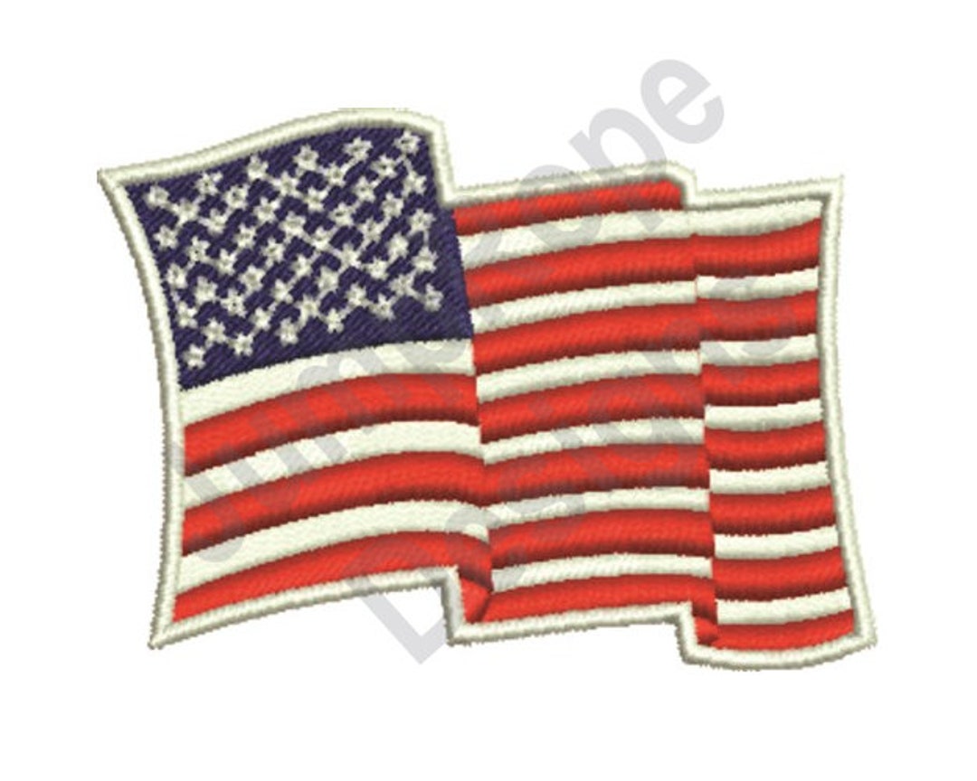 Usa Flag - Machine Embroidery Design - Etsy