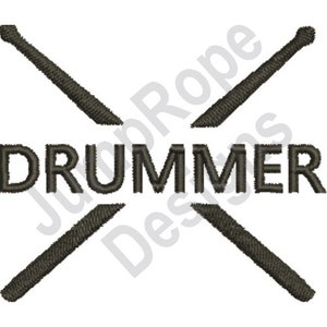 Drummer - Machine Embroidery Design - Etsy