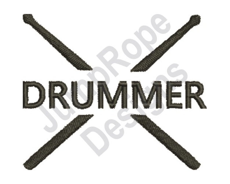 Drummer - Machine Embroidery Design - Etsy