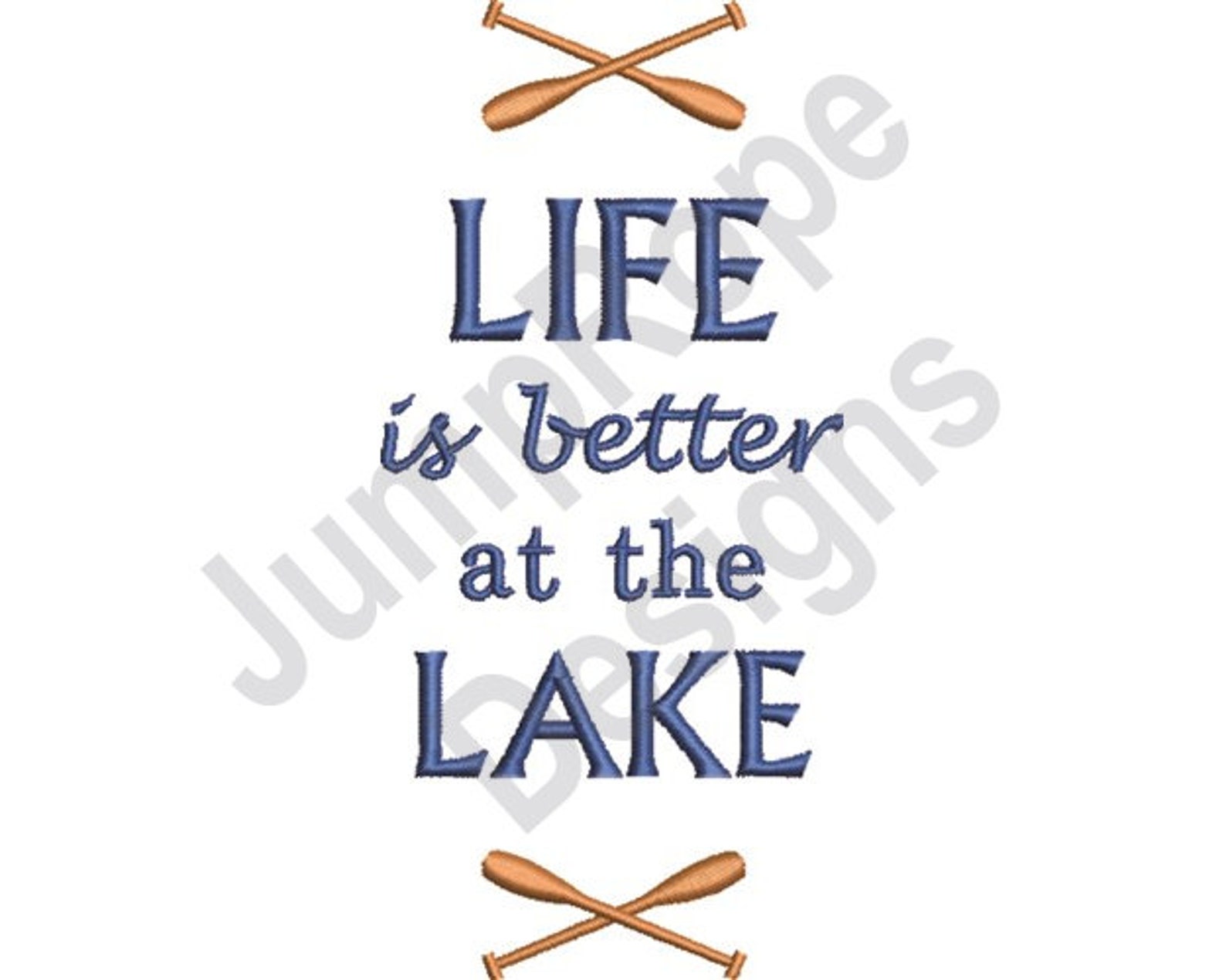 Lake Life 1 - Machine Embroidery Design - Etsy