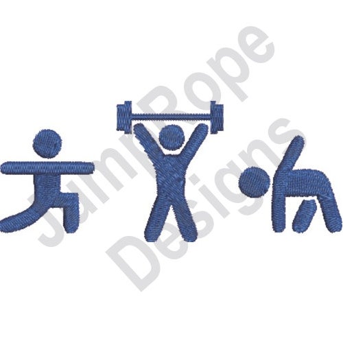 Dumbbell Weight Machine Embroidery Design - Etsy