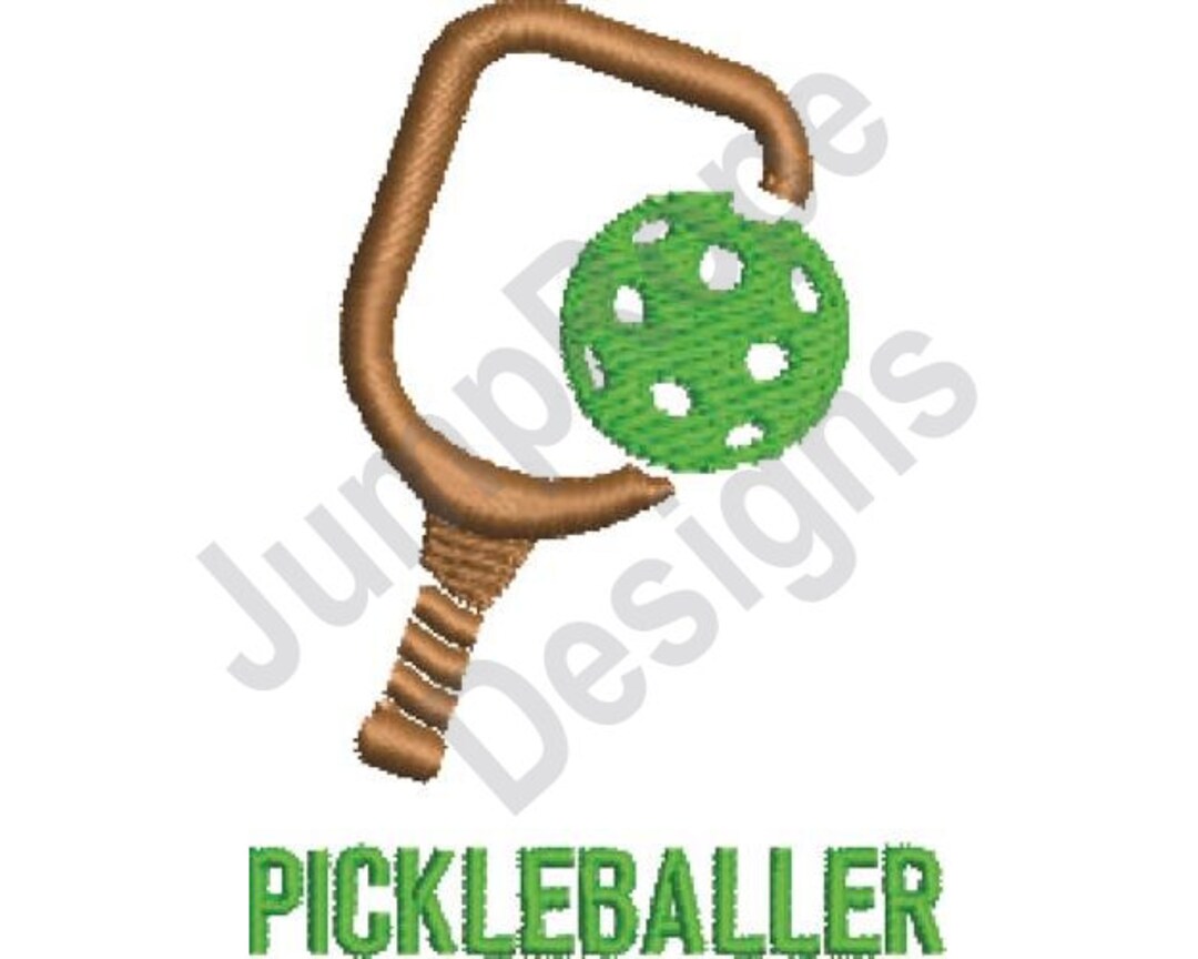 Pickleballer - Machine Embroidery Design - Etsy