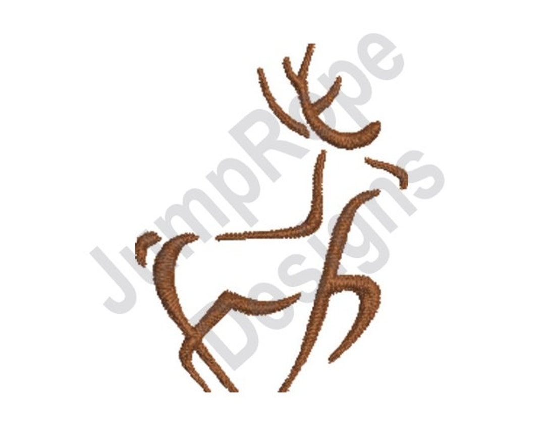 Deer Outline - Machine Embroidery Design - Etsy
