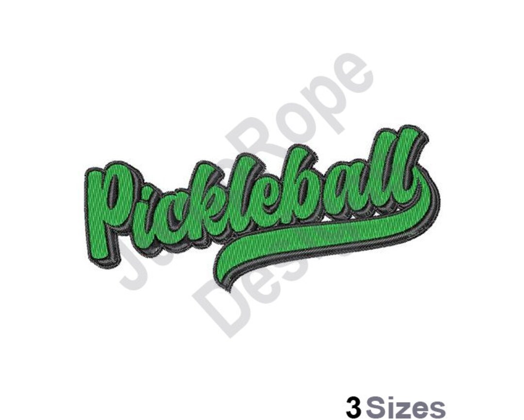Pickleball - Machine Embroidery Design - 3 Sizes - Etsy