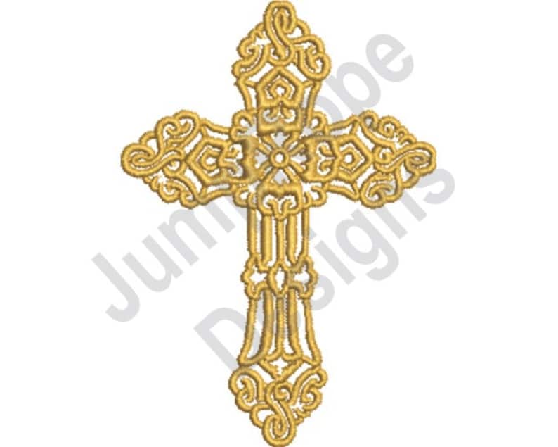 Christian Cross Machine Embroidery Design - Etsy