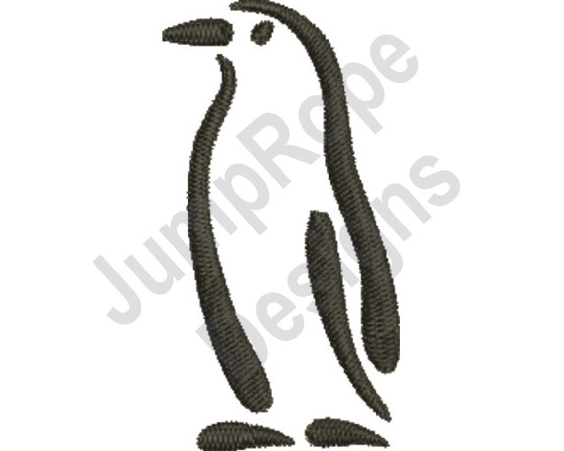 Penguin Machine Embroidery Design - Etsy