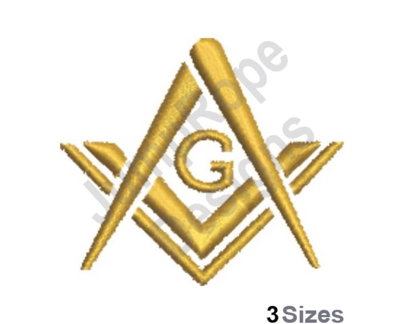 Masonic Symbol Machine Embroidery Design 3 Sizes - Etsy