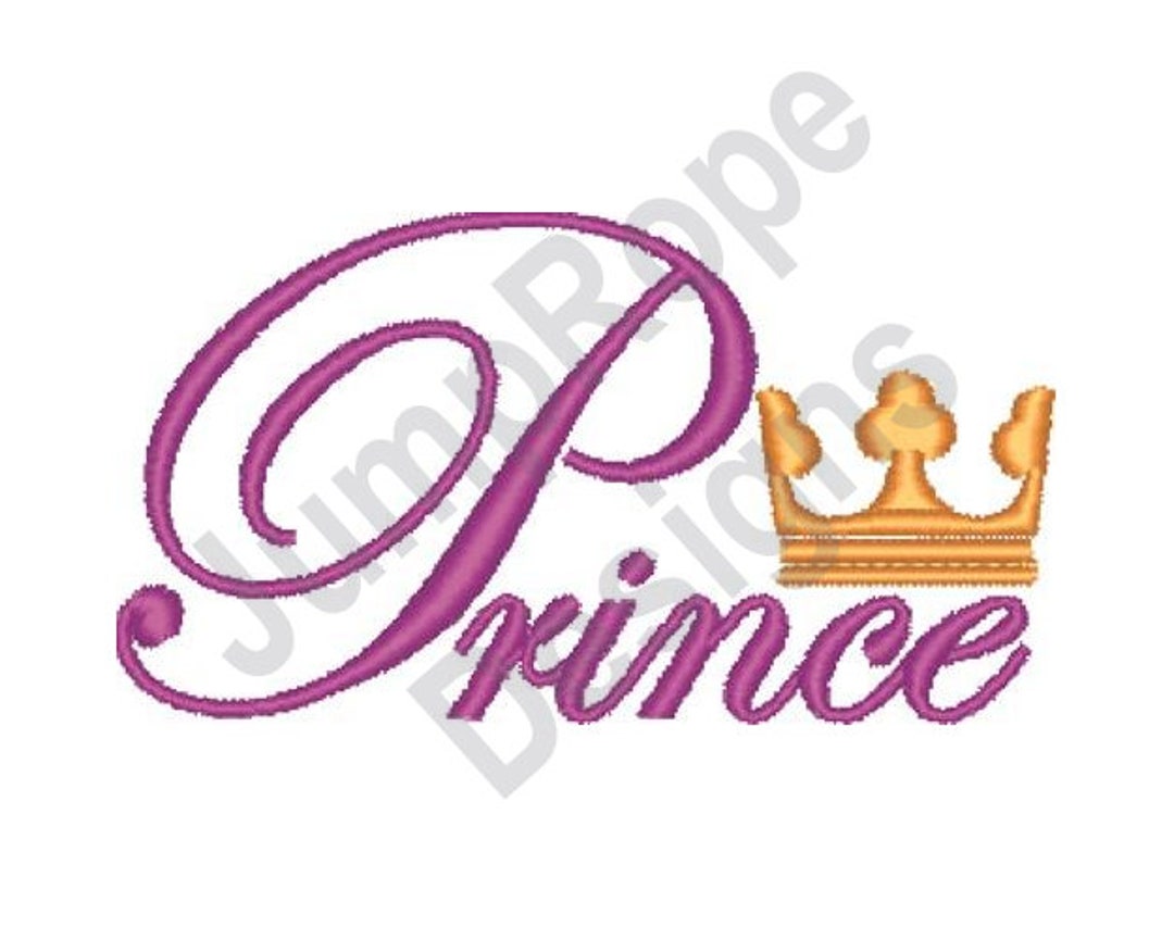 Prince - Machine Embroidery Design - Etsy