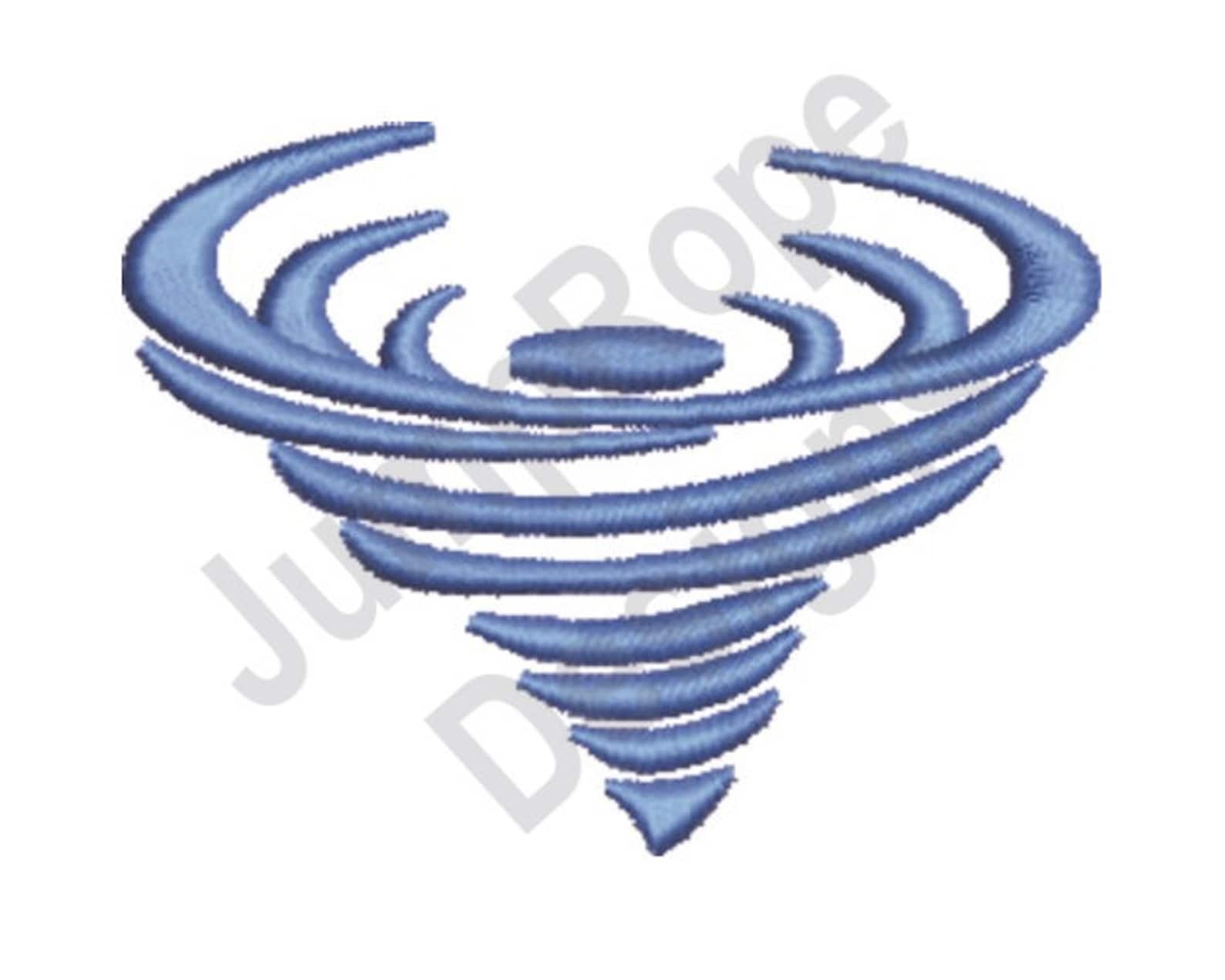 Tornado Machine Embroidery Design | Etsy