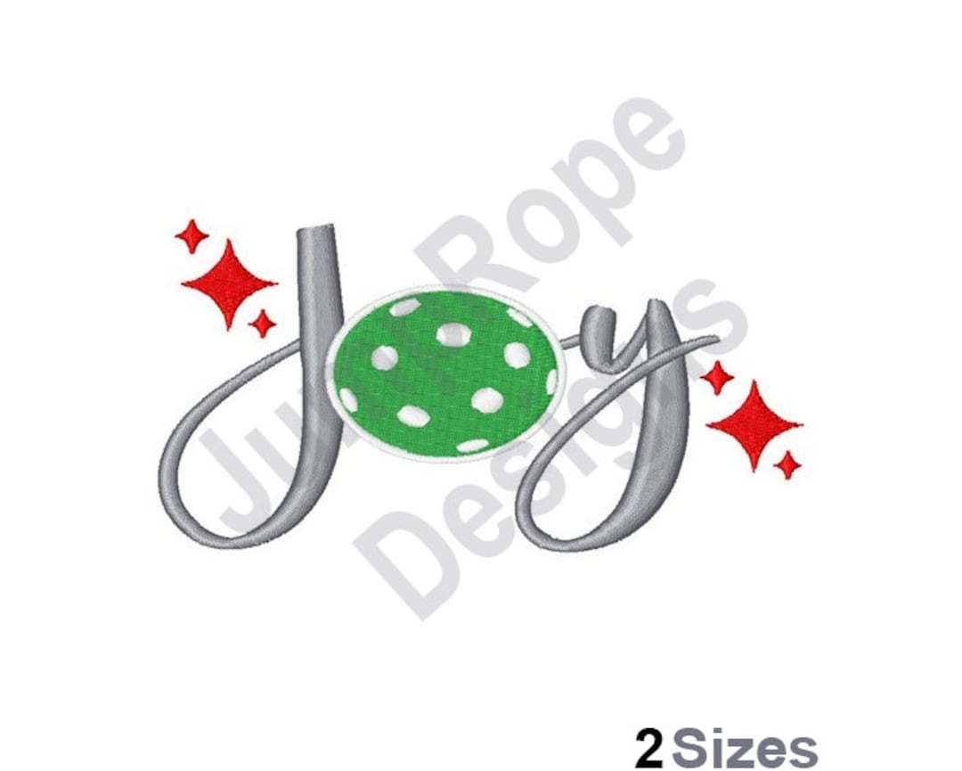 Joy - Machine Embroidery Design - 2 Sizes - Etsy