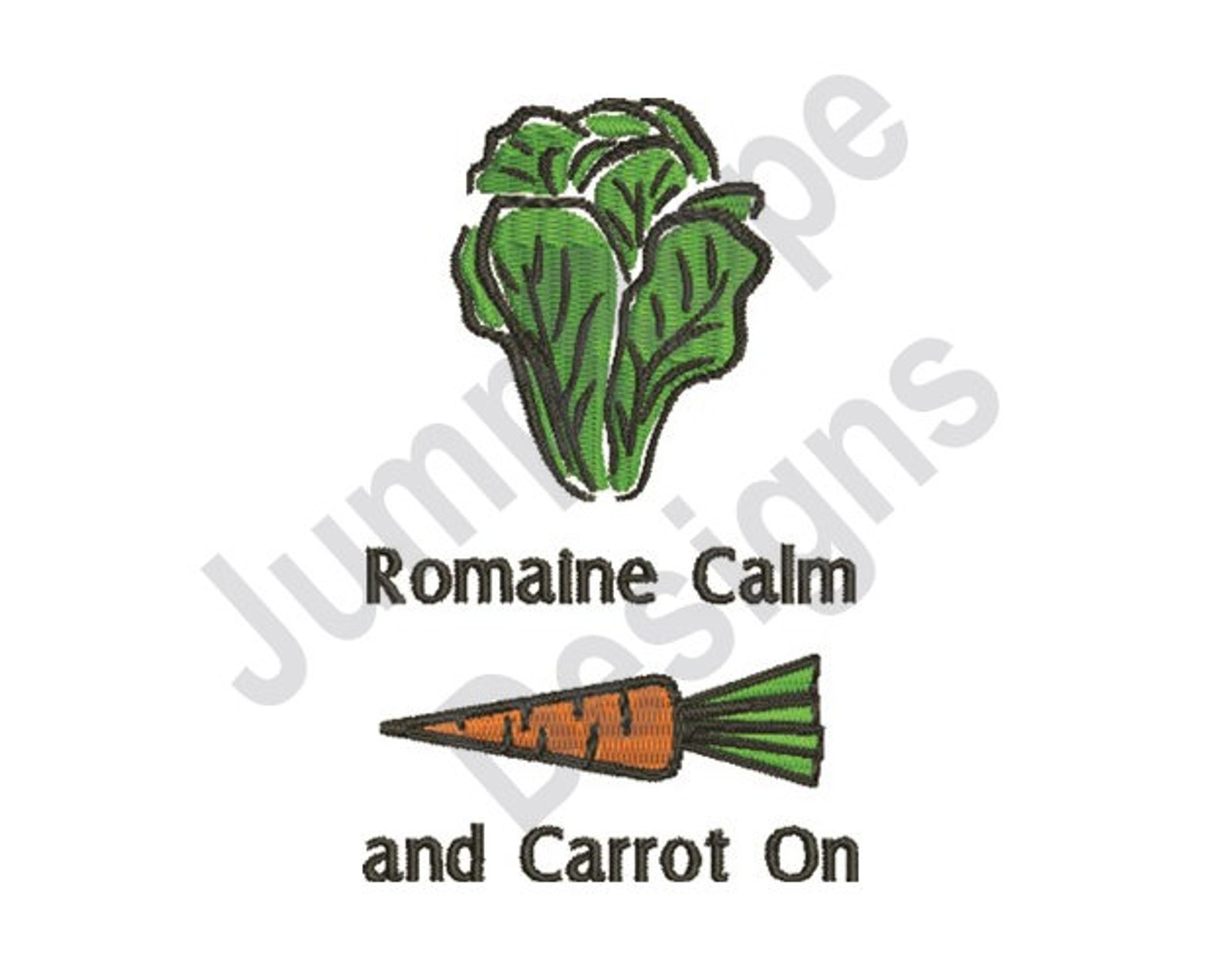 Romaine Calm Machine Embroidery Design - Etsy