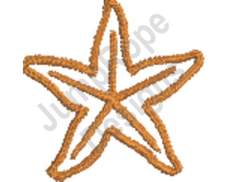 Starfish Machine Embroidery Design - Etsy