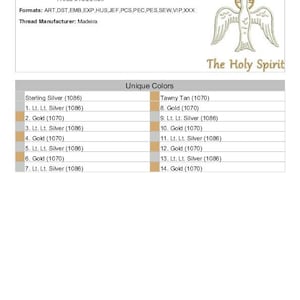 Holy Spirit Gift Machine Embroidery Design - Etsy