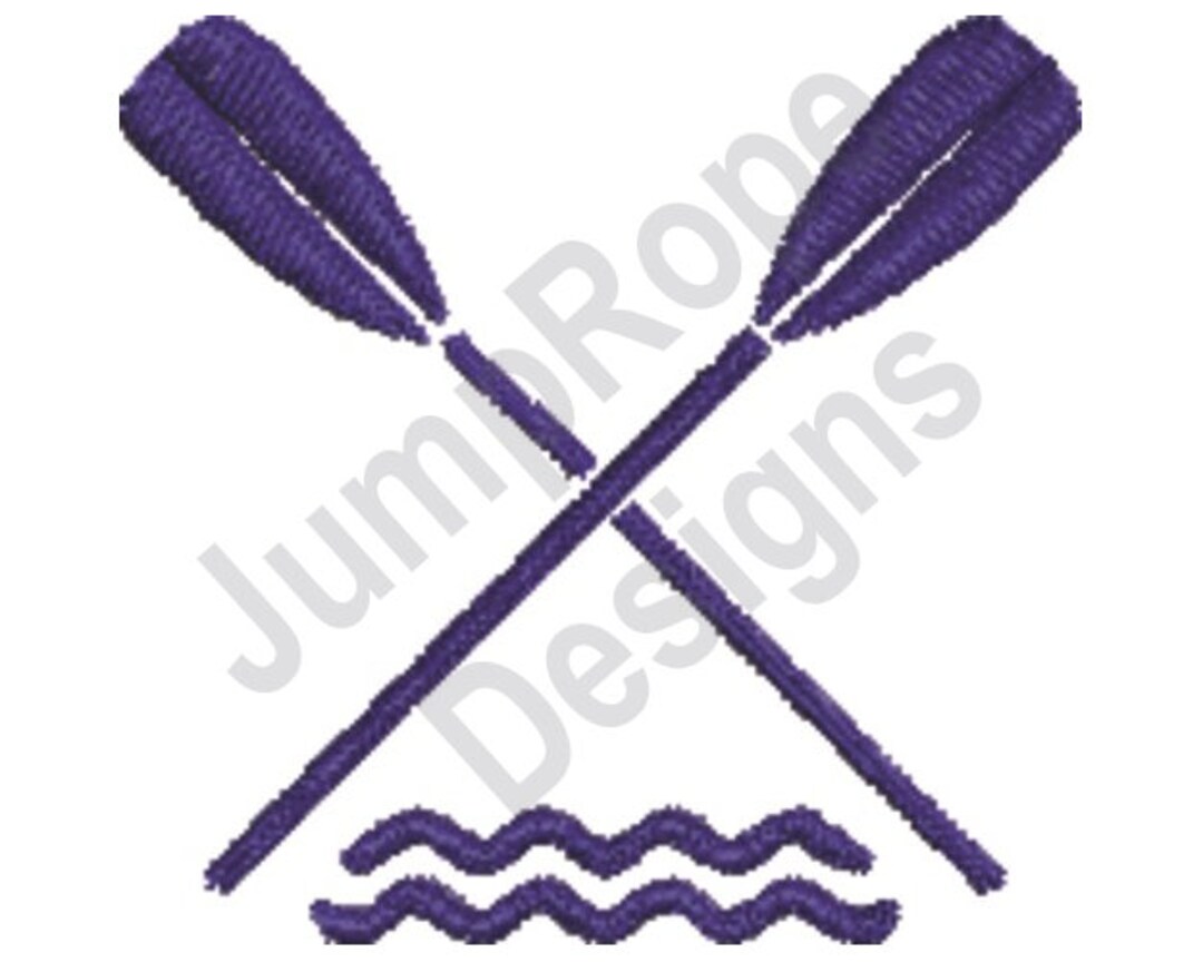 Crossed Oars 1 - Machine Embroidery Design - Etsy