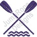 Crossed Oars 1 Machine Embroidery Design - Etsy