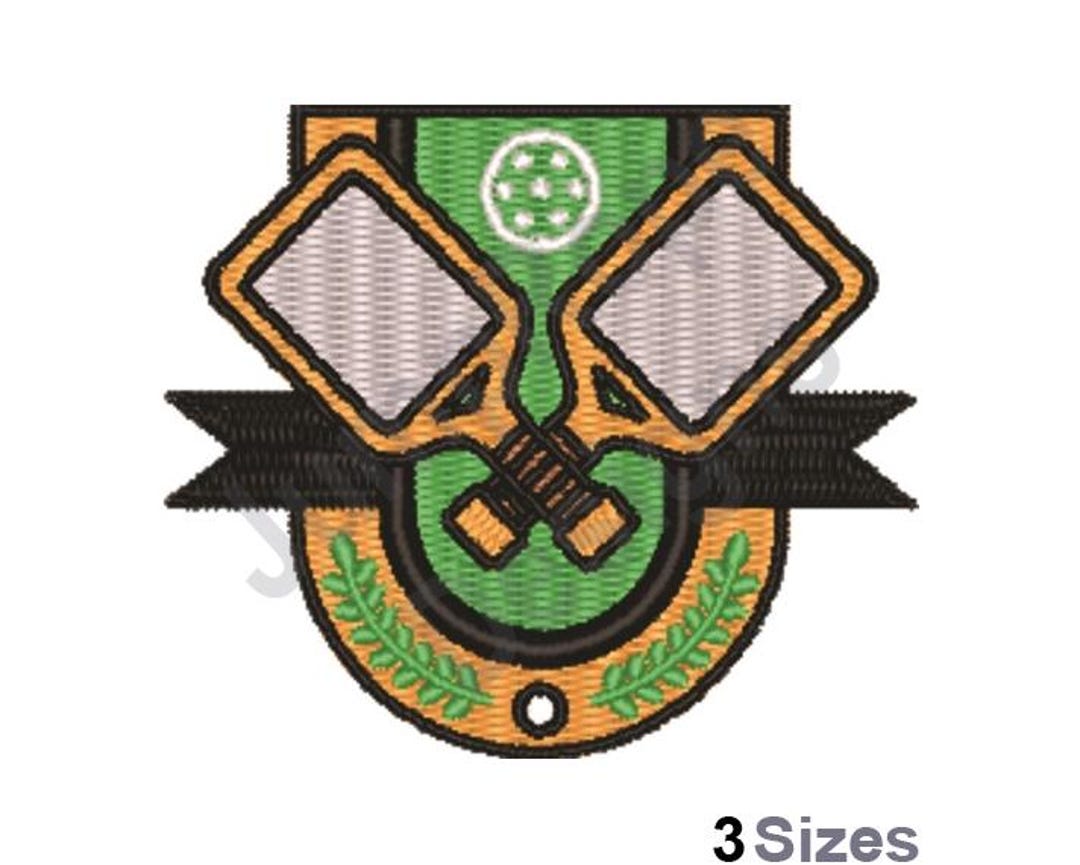 Pickleball Shield - Machine Embroidery Design - 3 Sizes - Etsy