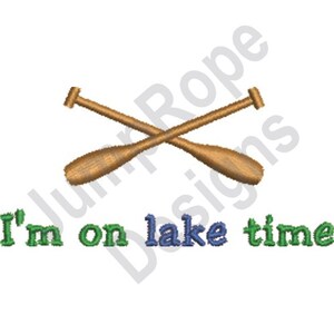 On Lake Time - Machine Embroidery Design - Etsy