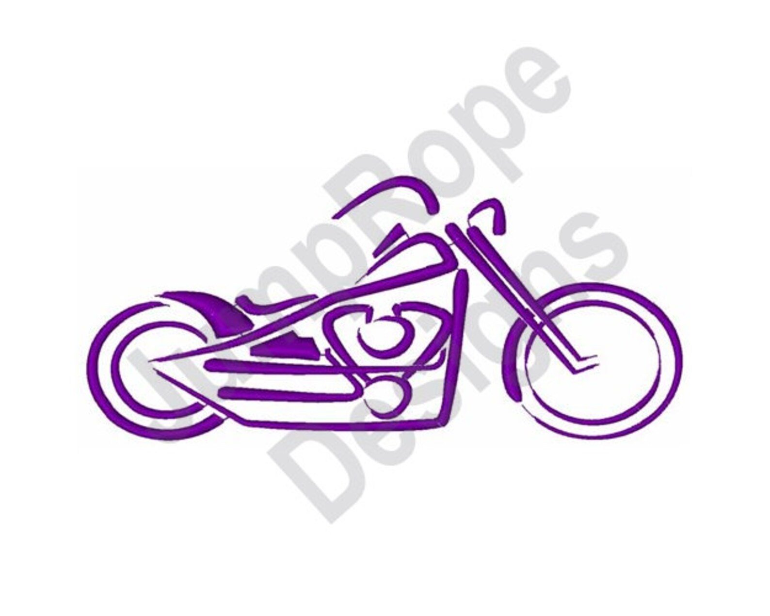 Chopper Outline - Machine Embroidery Design - Etsy