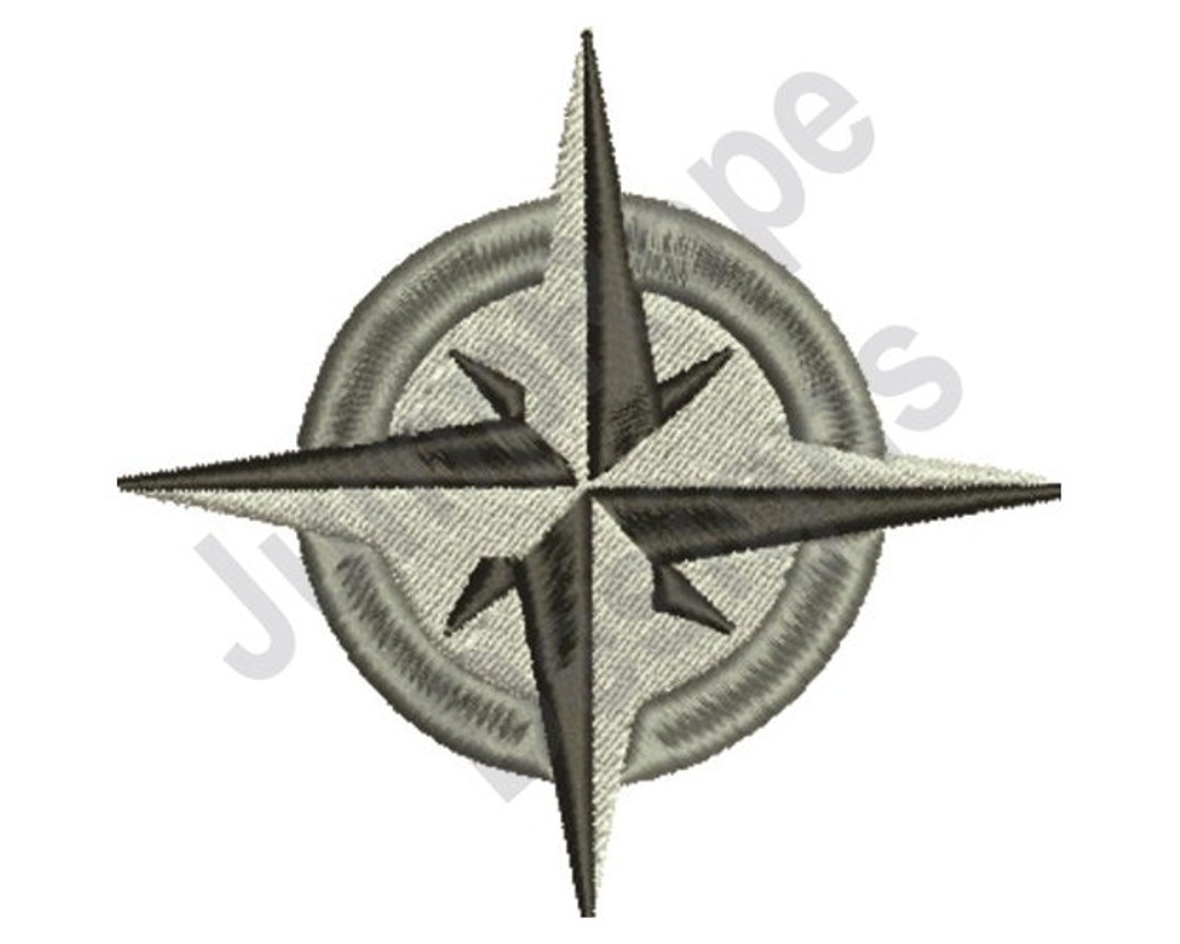 Compass Rose - Machine Embroidery Design - Etsy