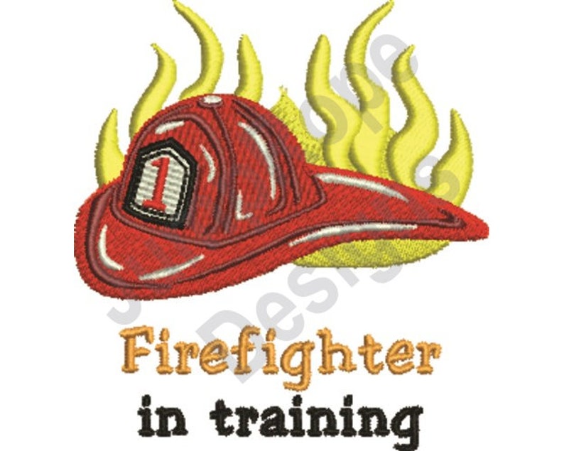 Firefighter in Training - Machine Embroidery Design - Etsy