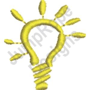 Lightbulb - Machine Embroidery Design - Etsy