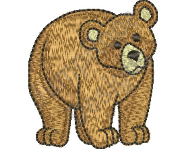 Bear Machine Embroidery Design - Etsy