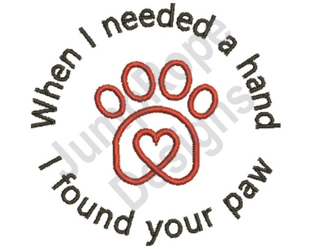 Paw Heart 3E - Machine Embroidery Design - Etsy