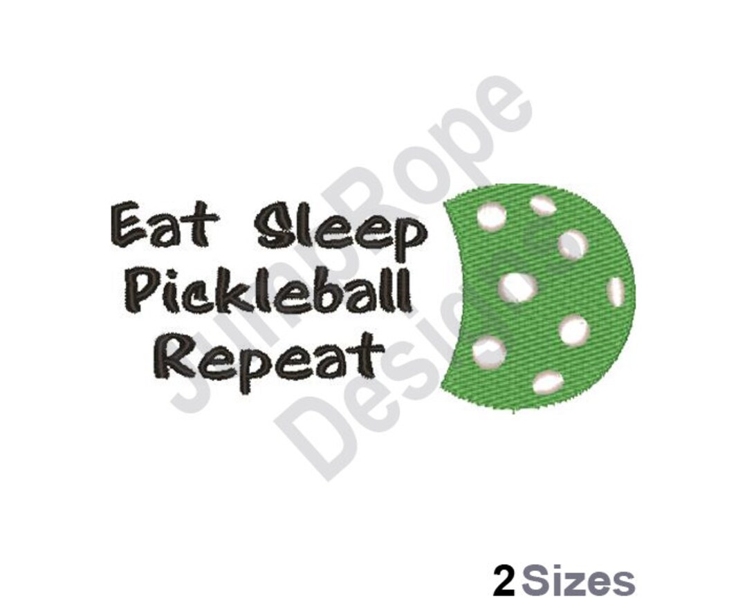 Pickleball - Machine Embroidery Design - 2 Sizes - Etsy