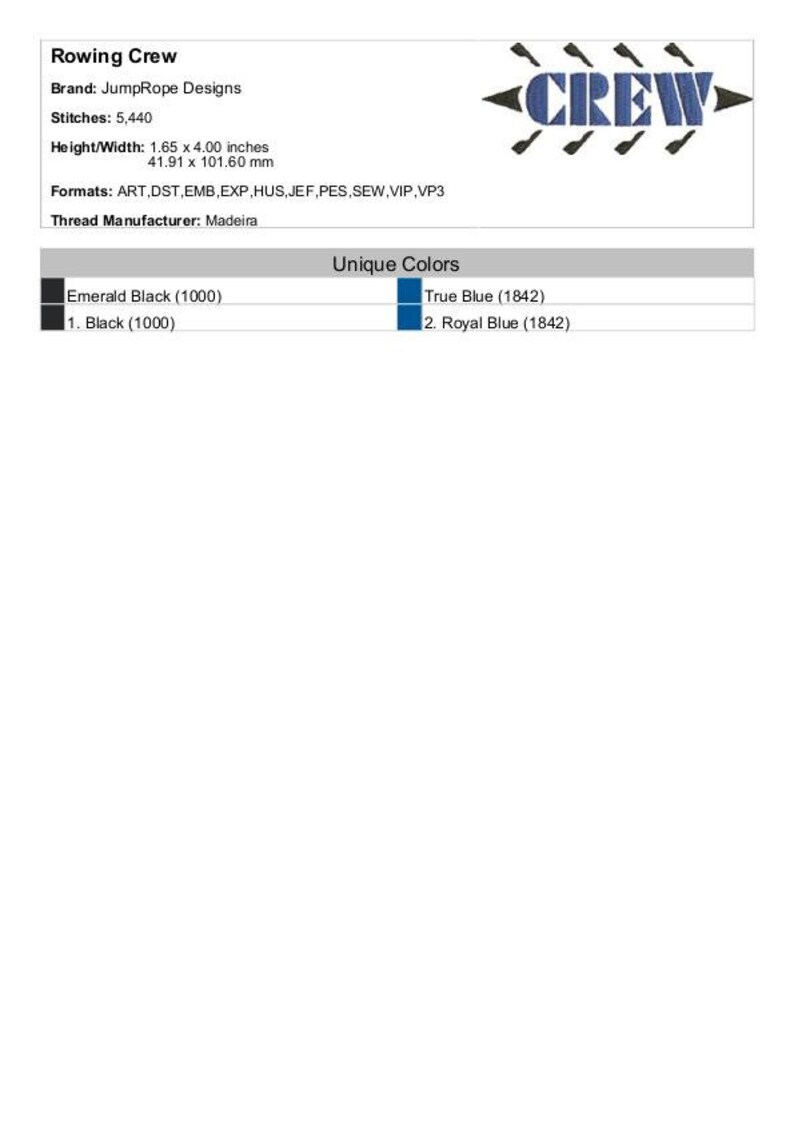 Rowing Crew Machine Embroidery Design - Etsy
