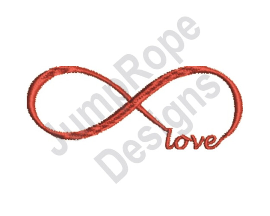 Love Infinity - Machine Embroidery Design - Etsy