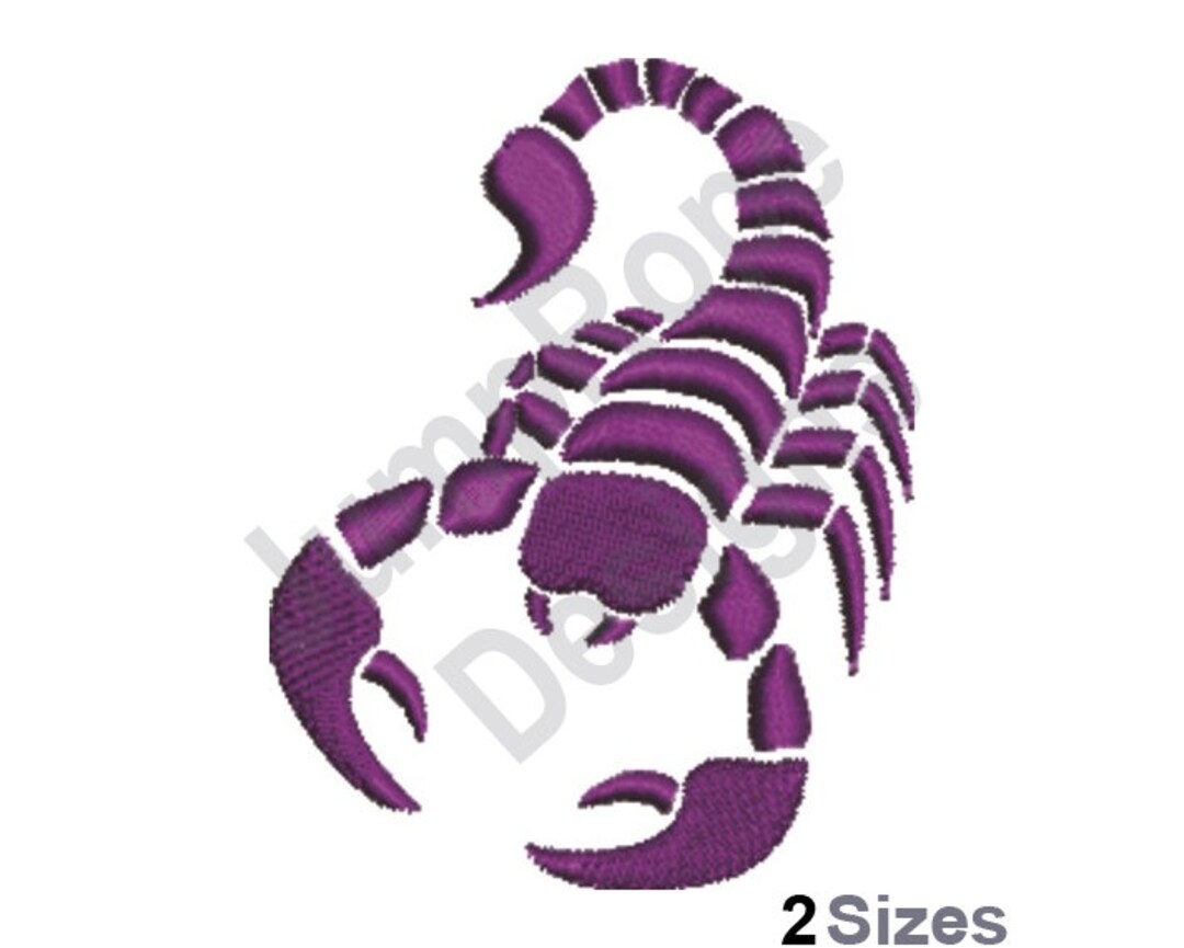 Scorpion - Machine Embroidery Design - 2 Sizes - Etsy