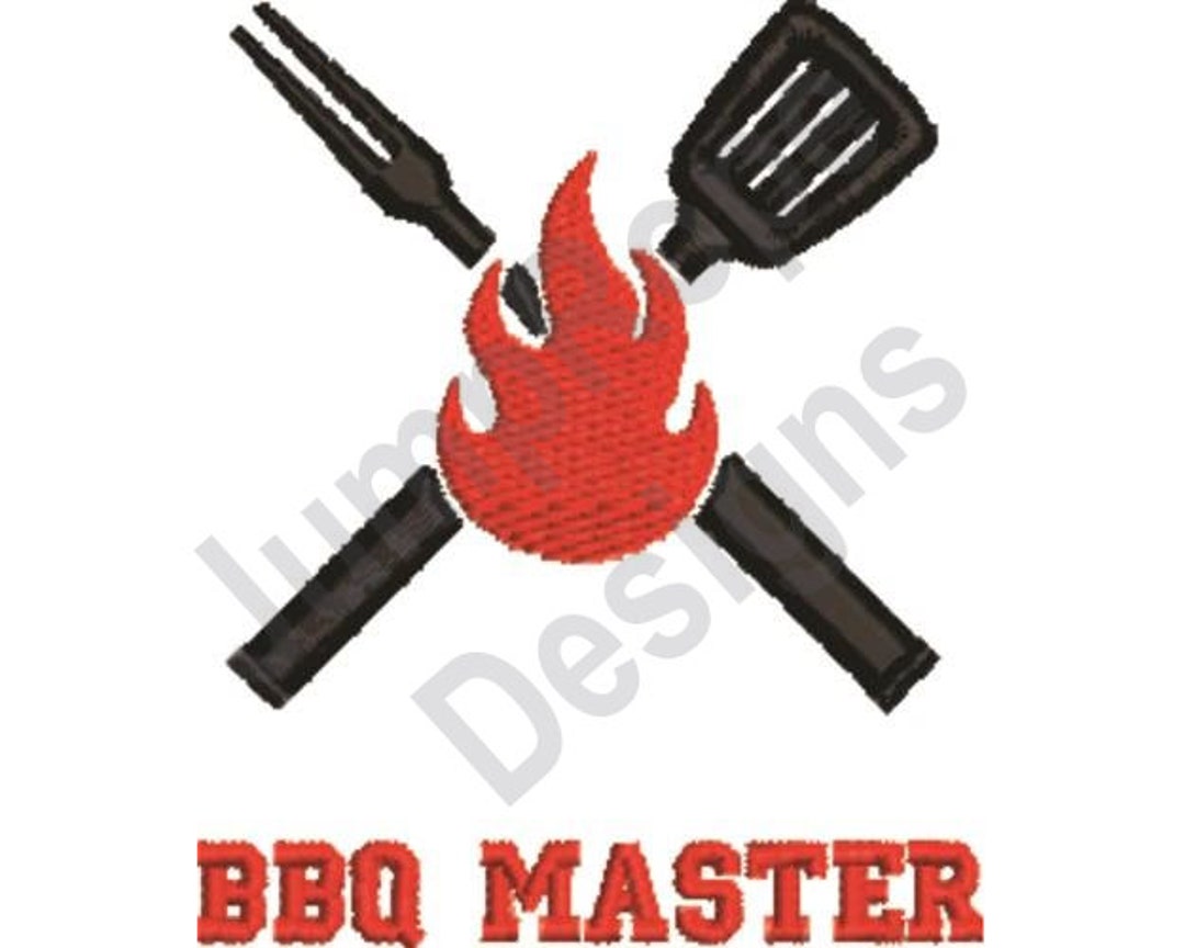 BBQ Master - Machine Embroidery Design - Etsy