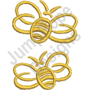 Bee Outline - Machine Embroidery Design - Etsy