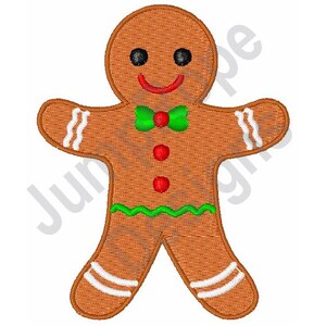 Gingerbread Man - Machine Embroidery Design - Etsy