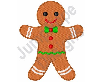 Gingerbread Man Machine Embroidery Design - Etsy