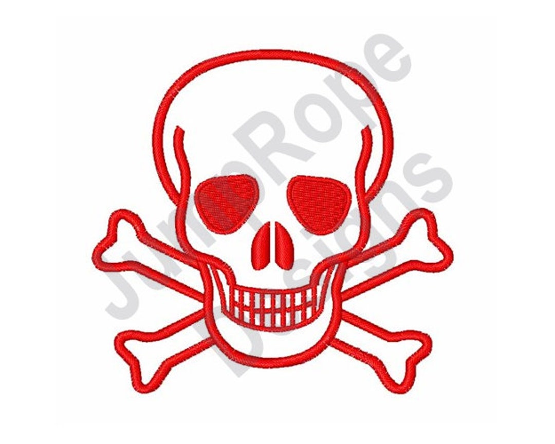 Bone Head - Machine Embroidery Design - Etsy