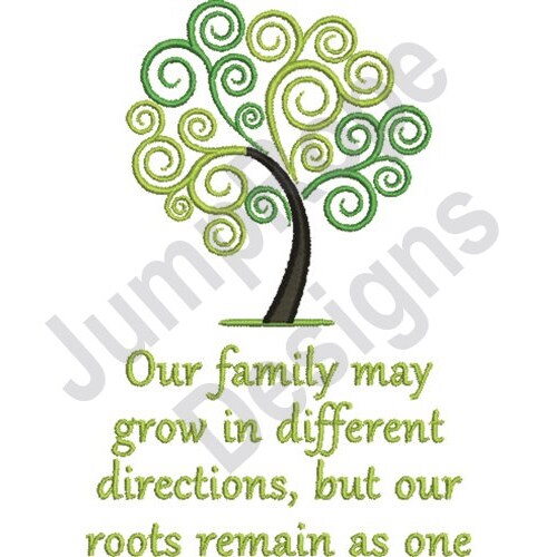 A Family Tree Machine Embroidery Design - Etsy