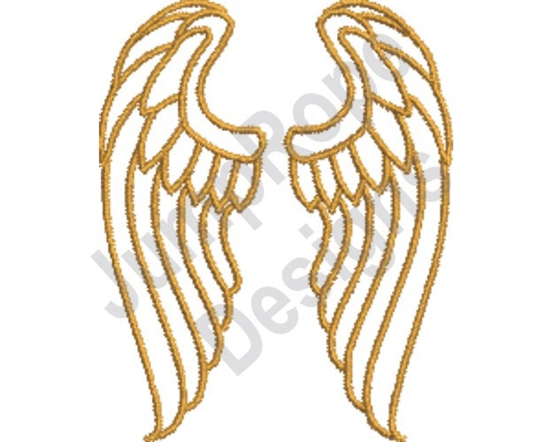Angel Wings Machine Embroidery Design - Etsy