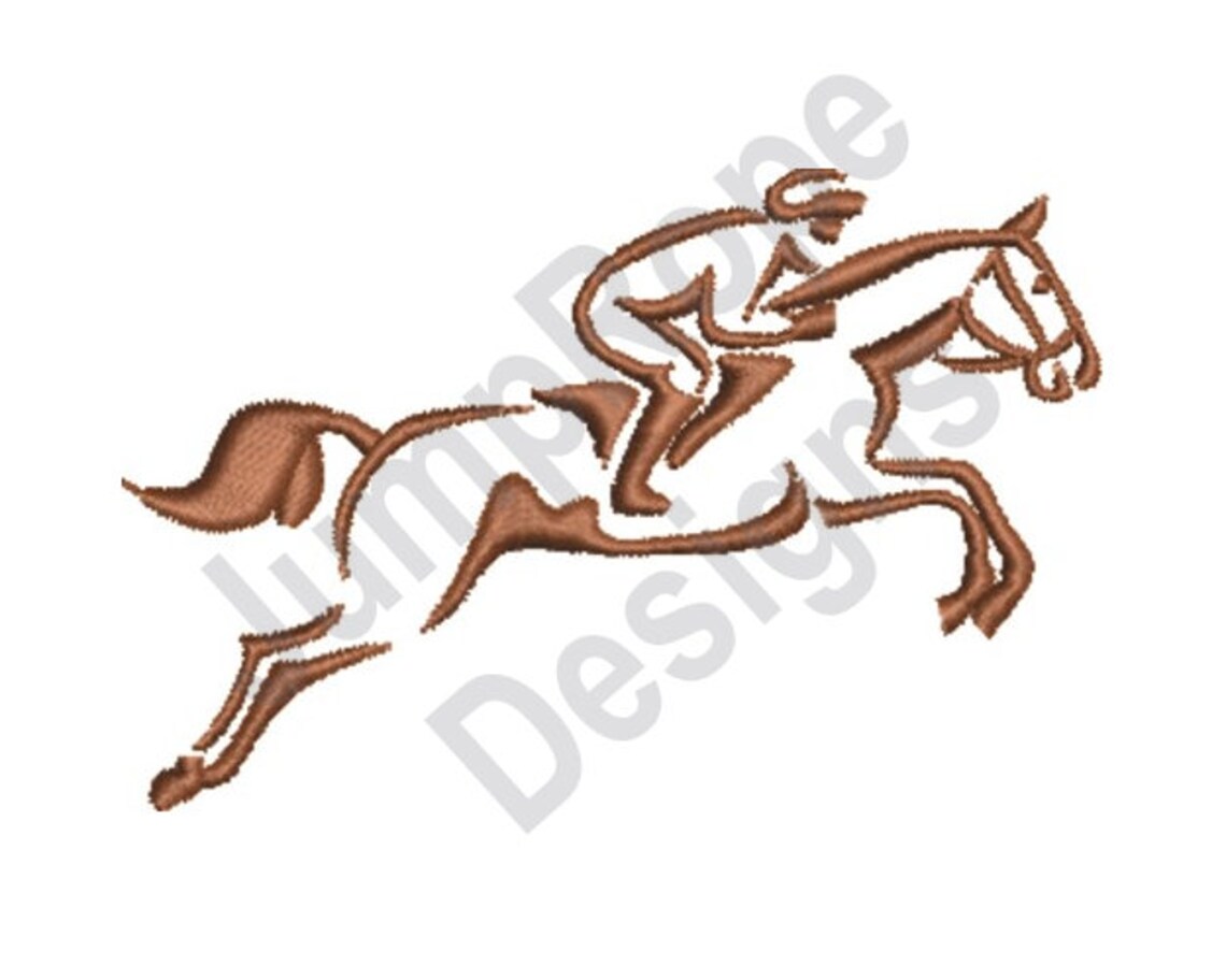 Jumping Horse Machine Embroidery Design - Etsy