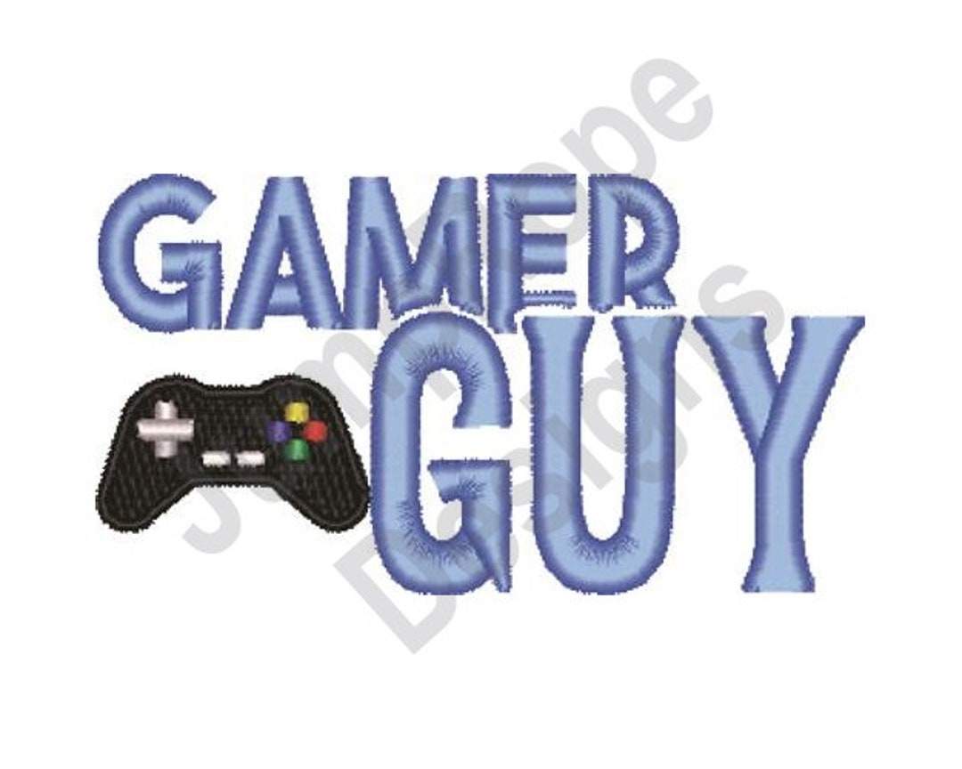 Gamer Guy - Machine Embroidery Design - Etsy