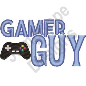 Gamer Guy - Machine Embroidery Design - Etsy