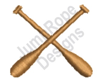 Crossed Oars 1 Machine Embroidery Design | Etsy