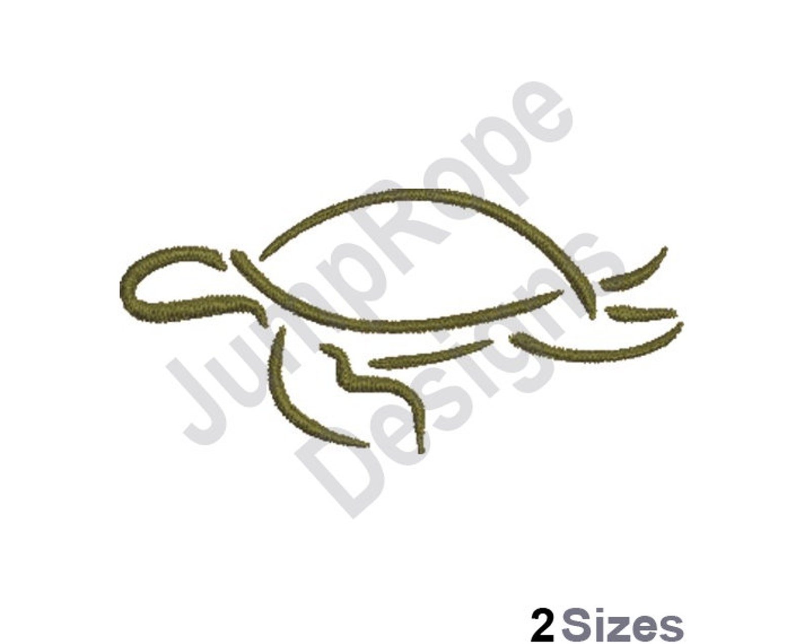 Turtle Outline Machine Embroidery Design - Etsy