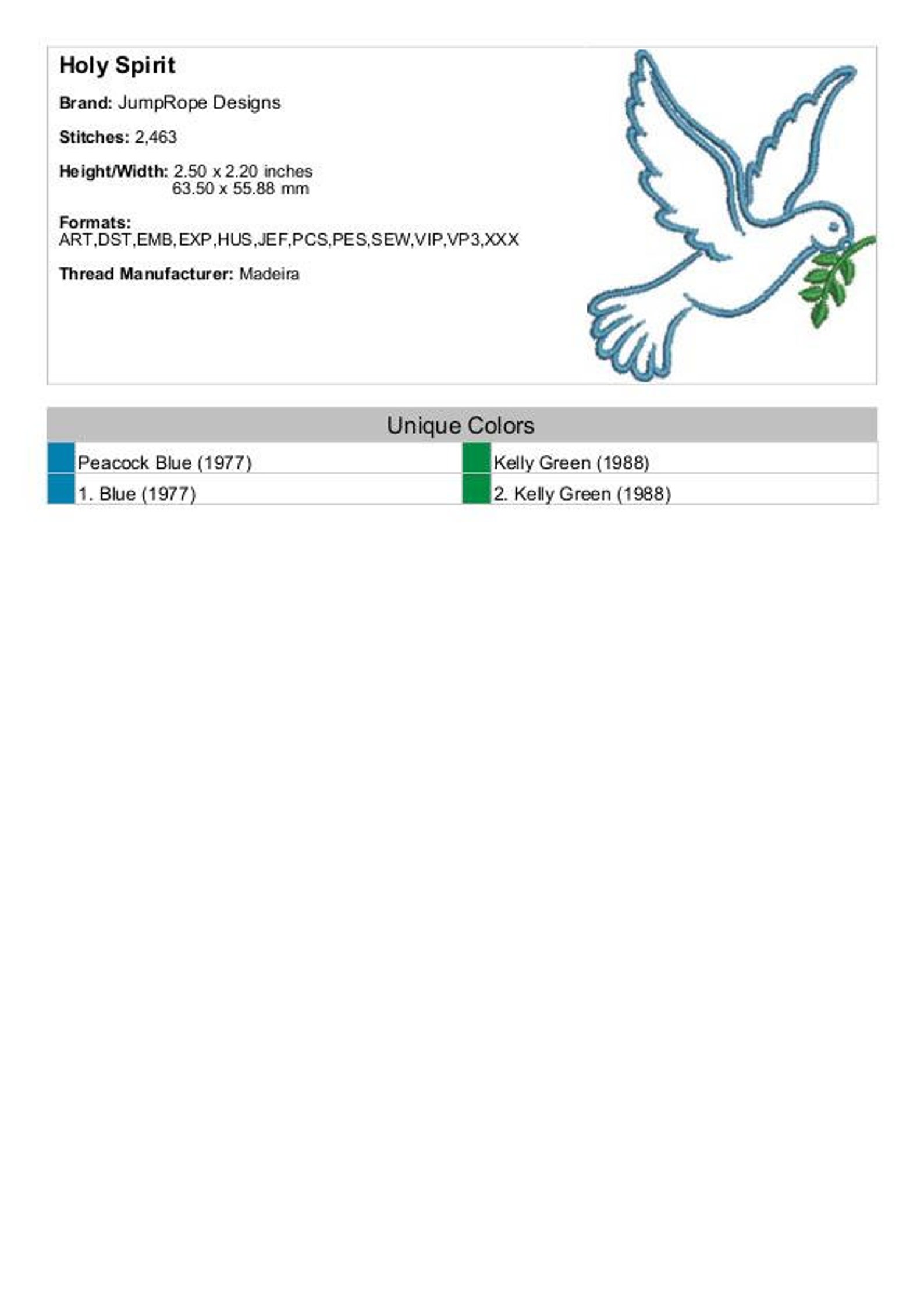 Holy Spirit Machine Embroidery Design - Etsy