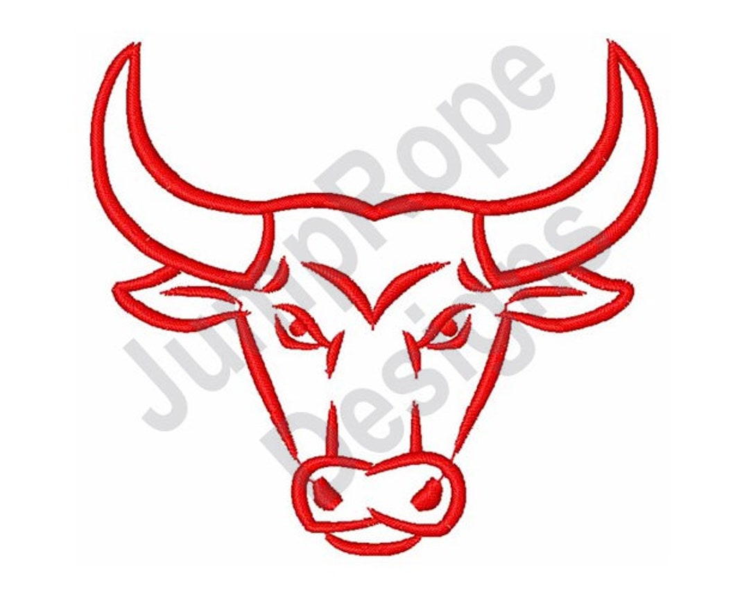 Steer Head - Machine Embroidery Design - Etsy
