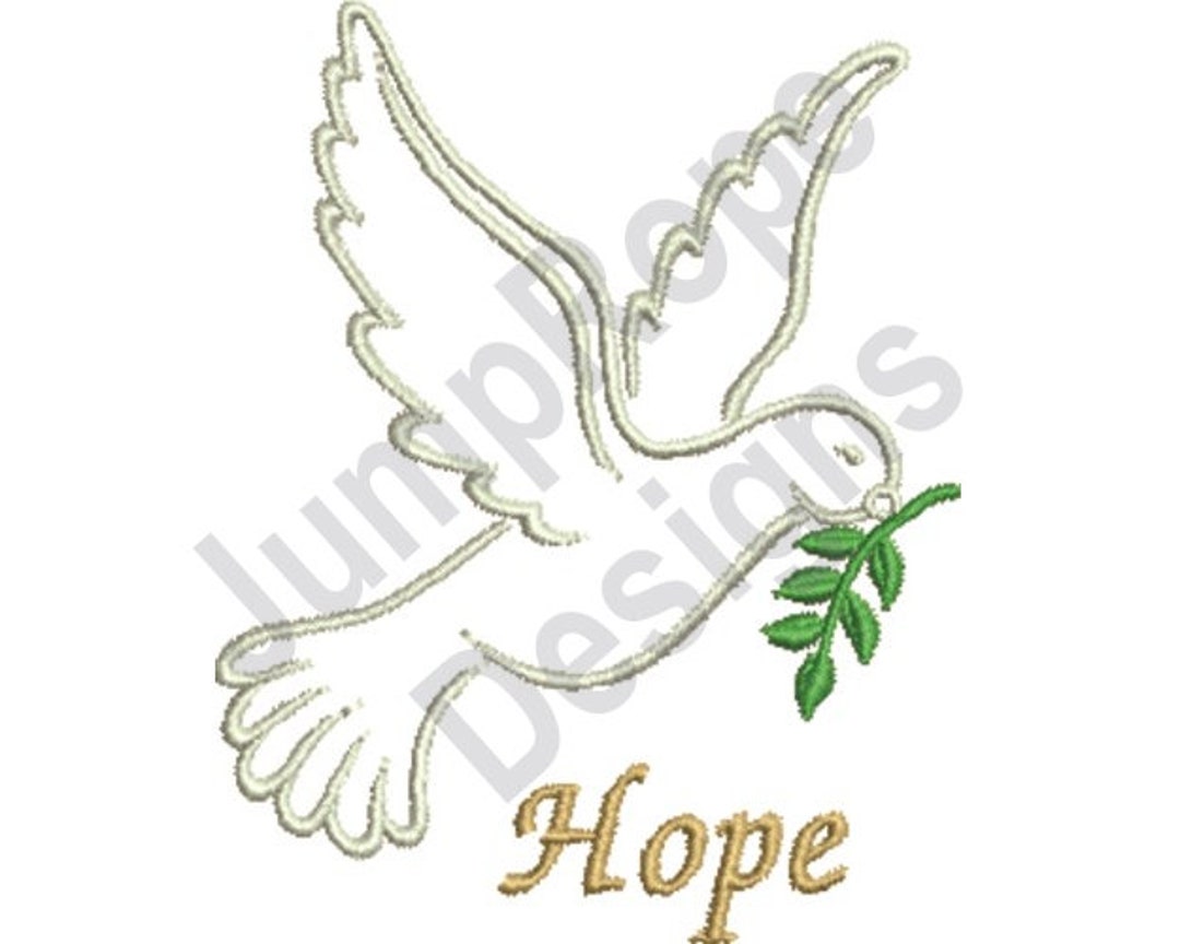 Hope Dove - Machine Embroidery Design - Etsy